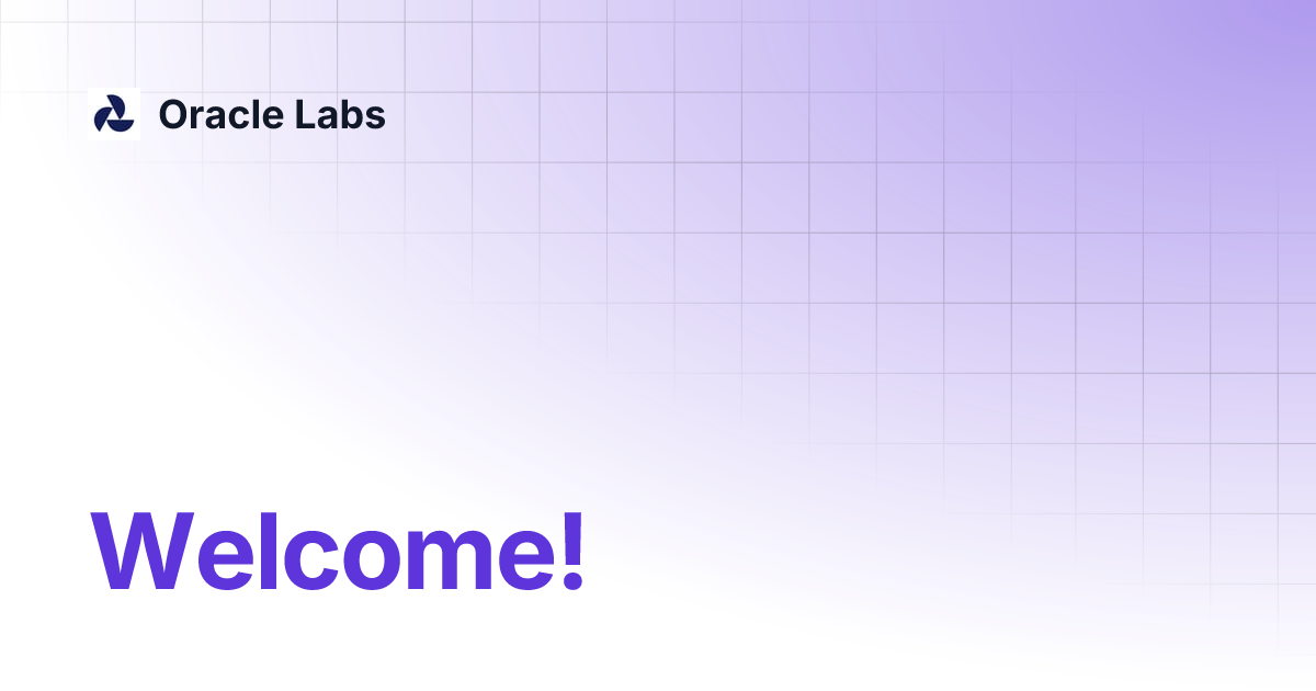 Welcome! | Oracle Labs